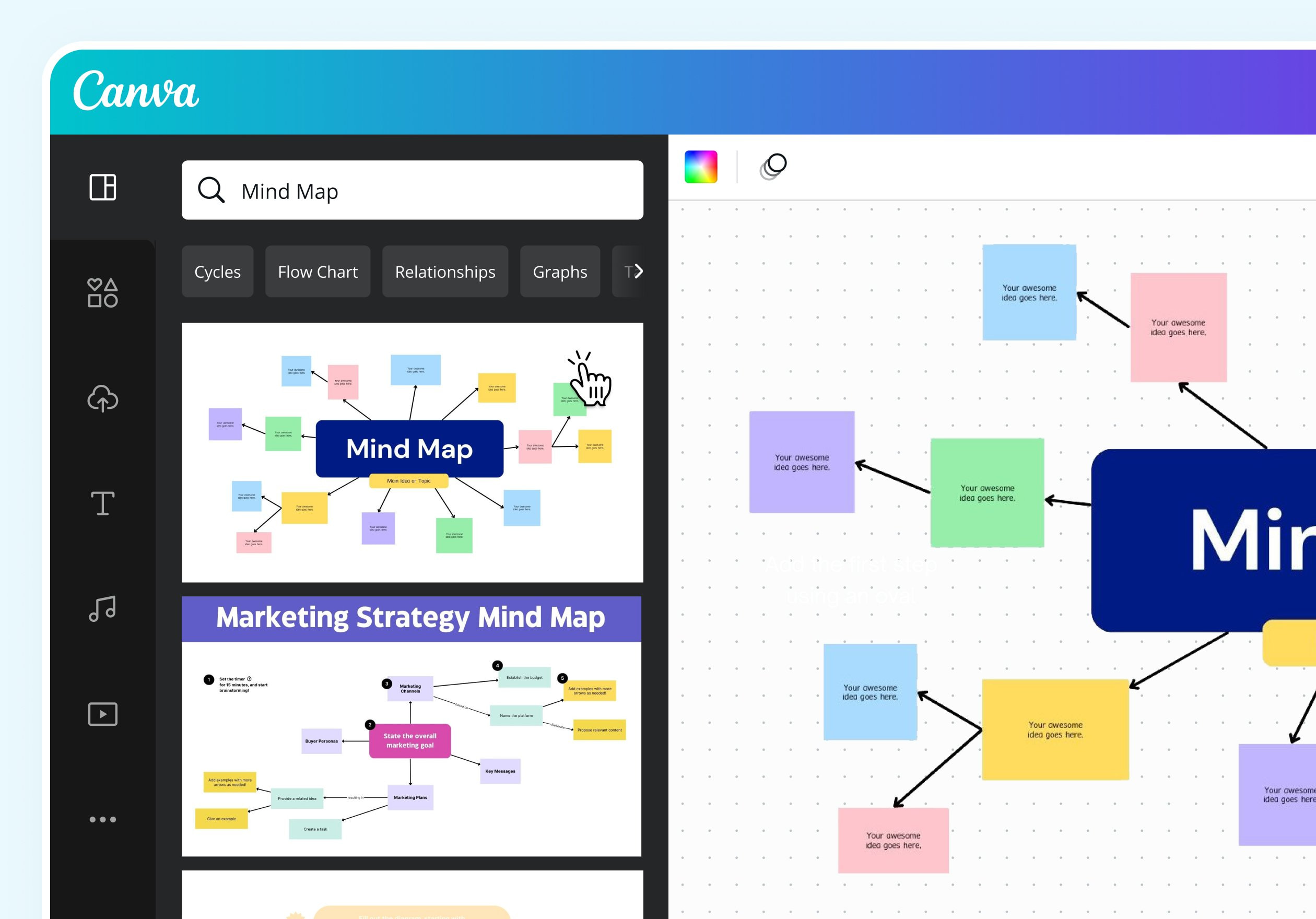 Pembuat Peta Pikiran Gratis: Contoh Pemetaan Pikiran | Canva