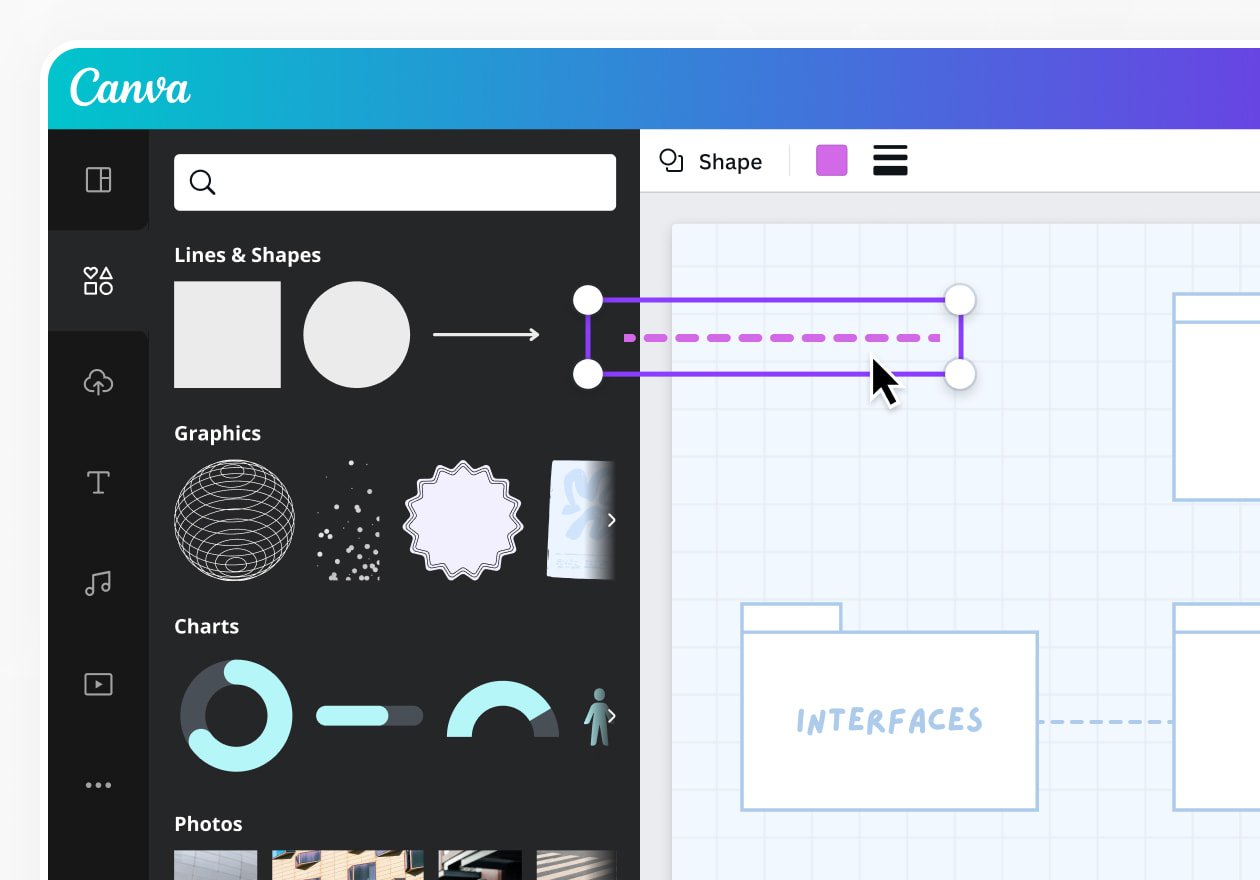 Crea diagramas UML online gratis | Canva