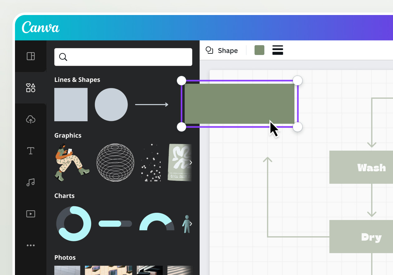 Gratis blokschema Maken Online - Je eigen Blokschema maken | Canva