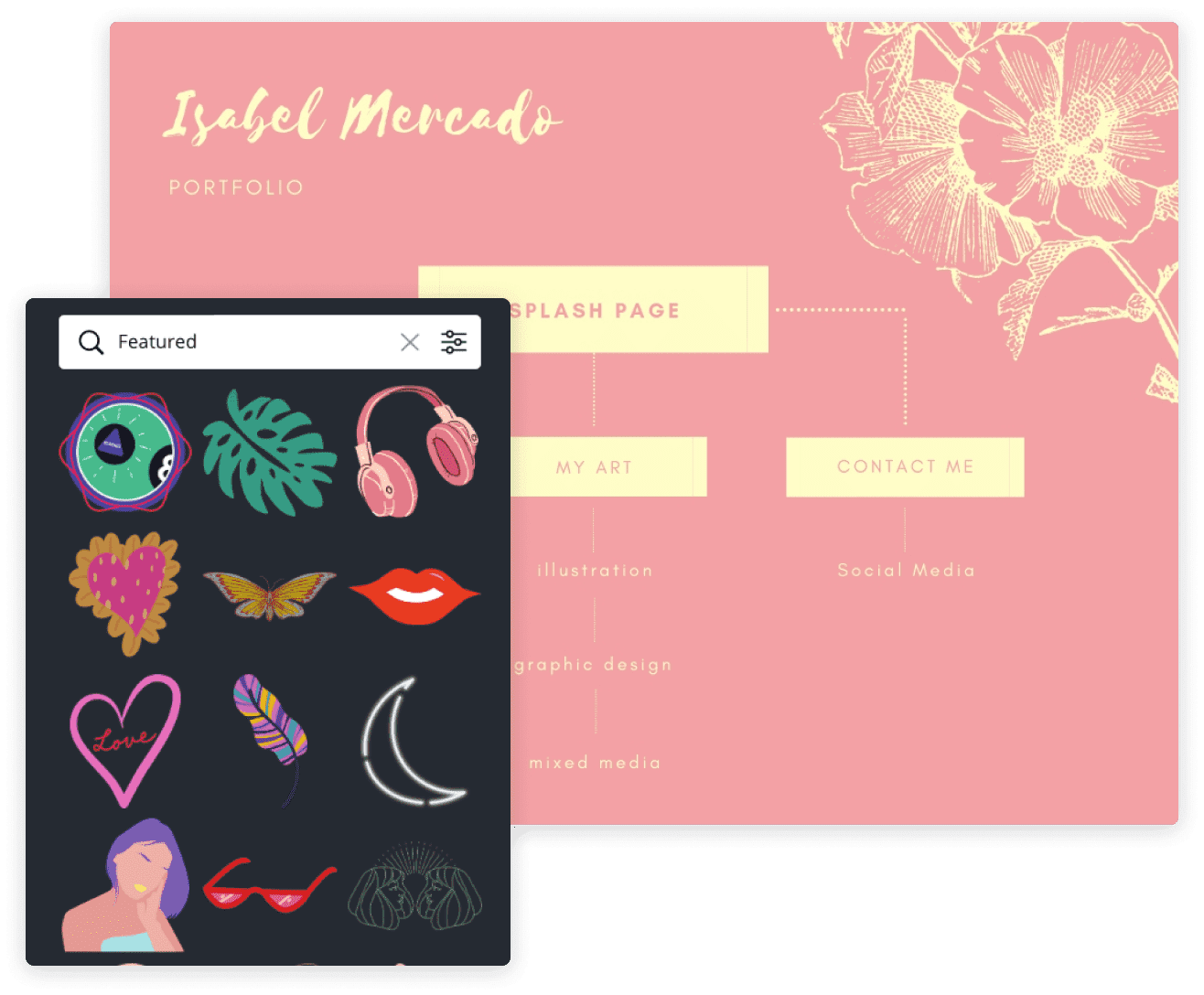 Criar mapas do site - Canva