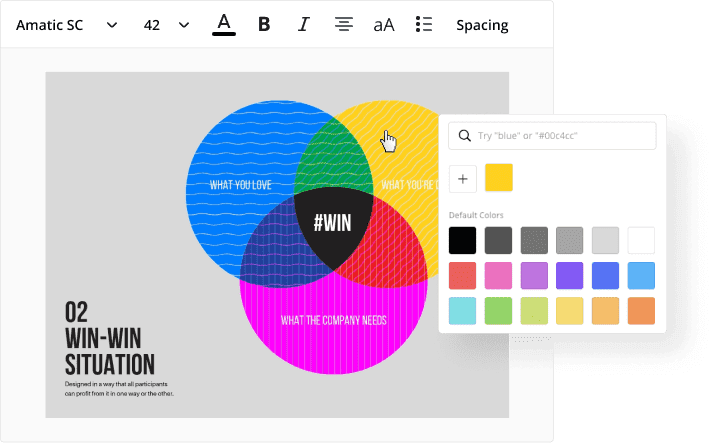Diseña diagramas de Venn online gratis - Canva