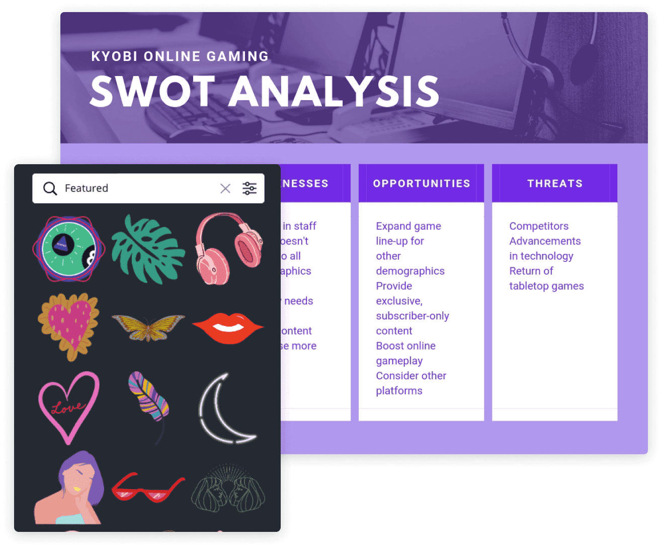 Criar análise SWOT pessoal ou corporativa - Canva