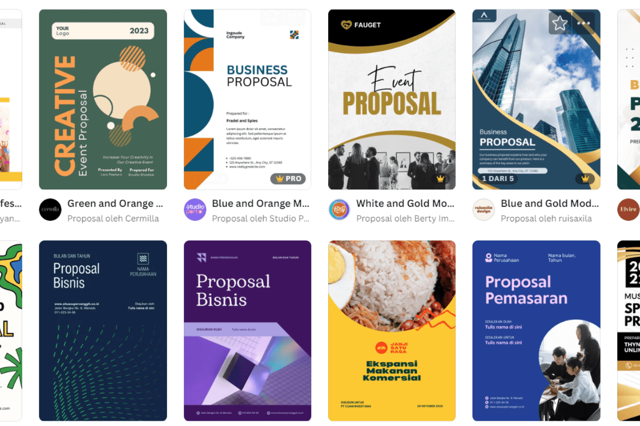 Membuat Proposal Usaha dengan Cepat & Mudah | Canva