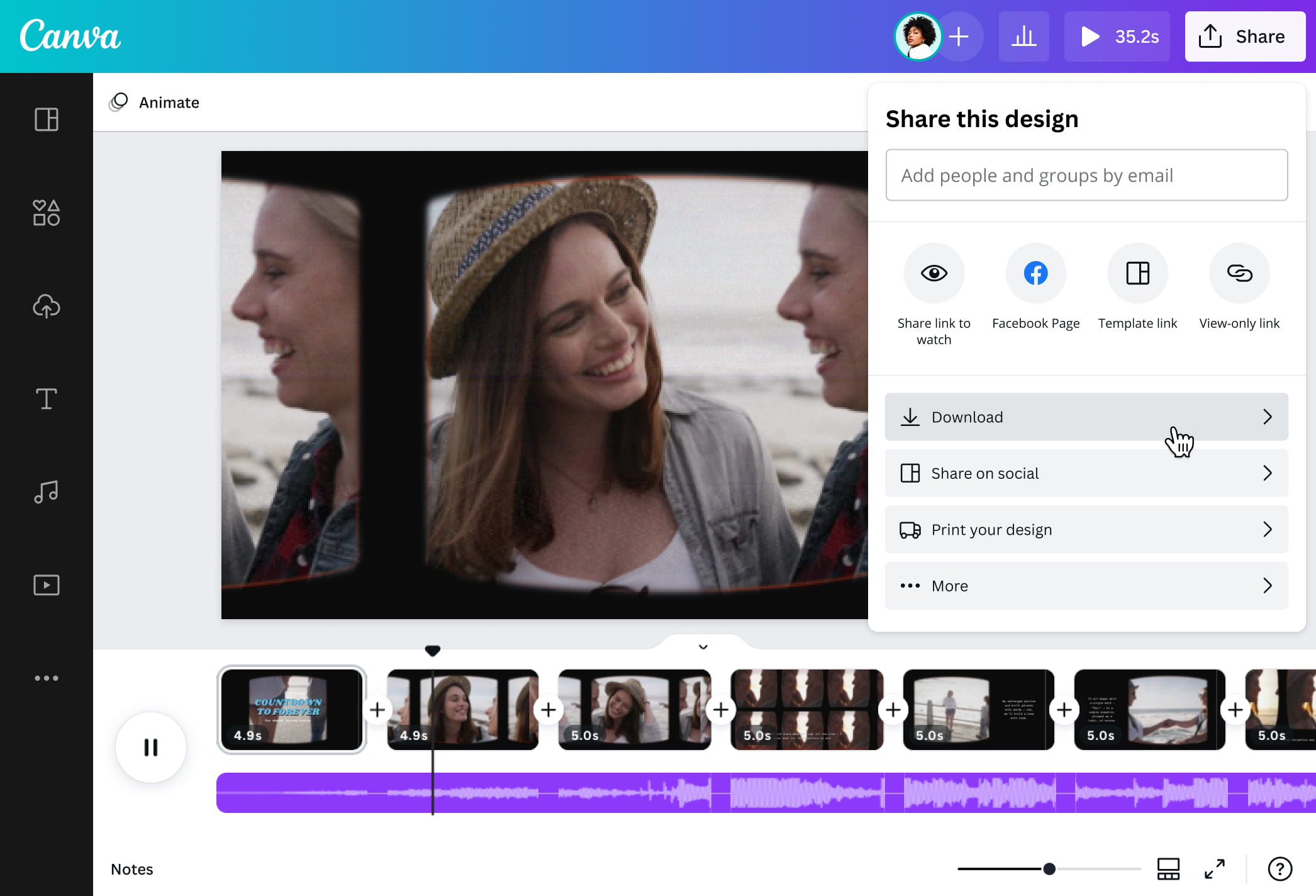Foto Jadi Video: Membuat Foto Menjadi Video, Gratis | Canva