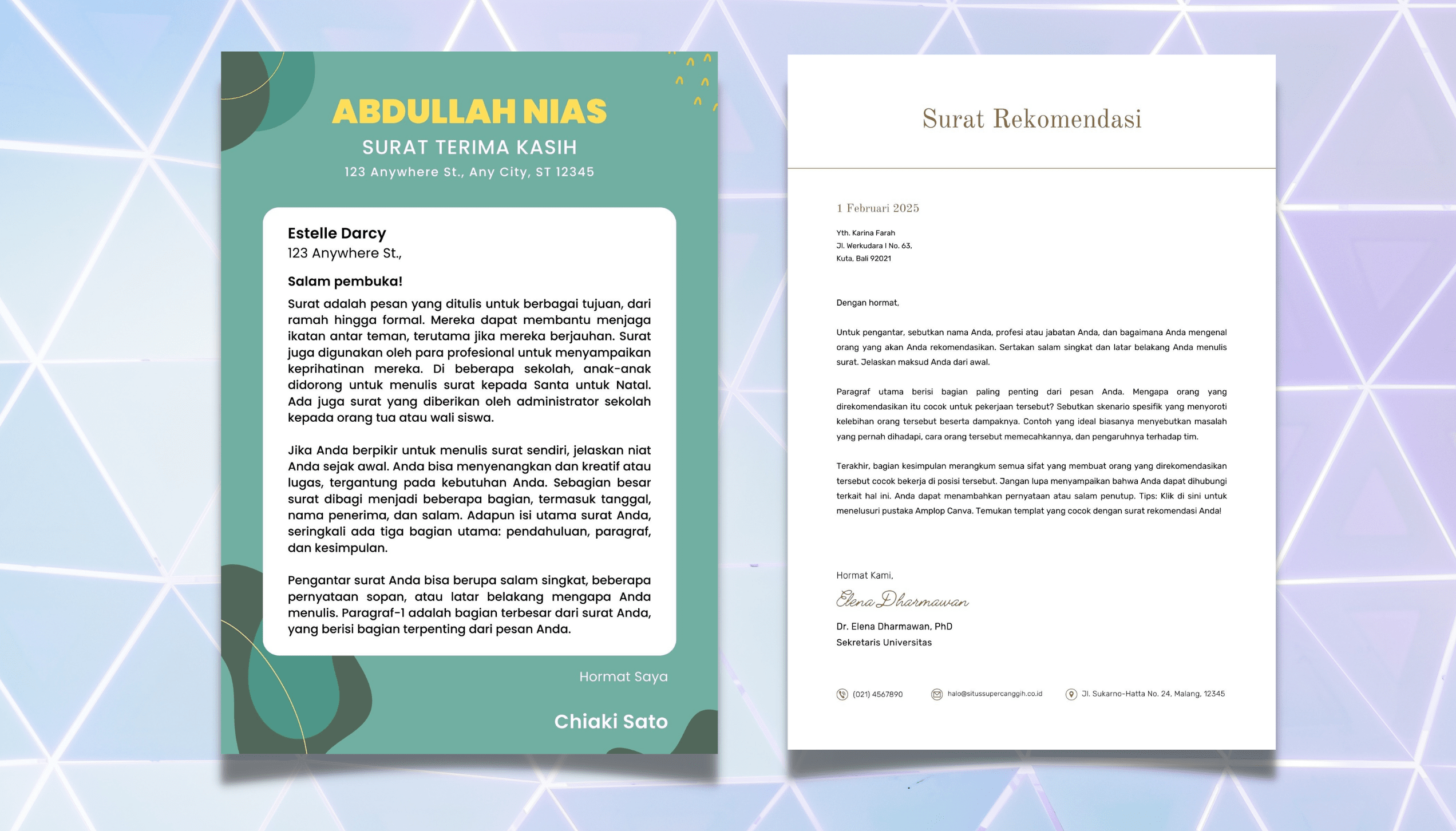 Membuat Surat Resmi & Personal yang Istimewa - Canva