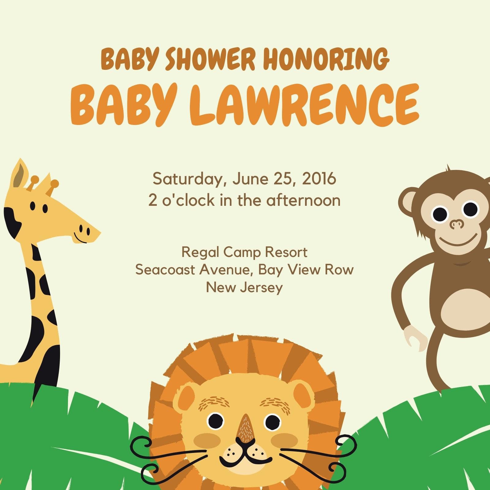 Make Your Own Baby Shower Invitation - Canva