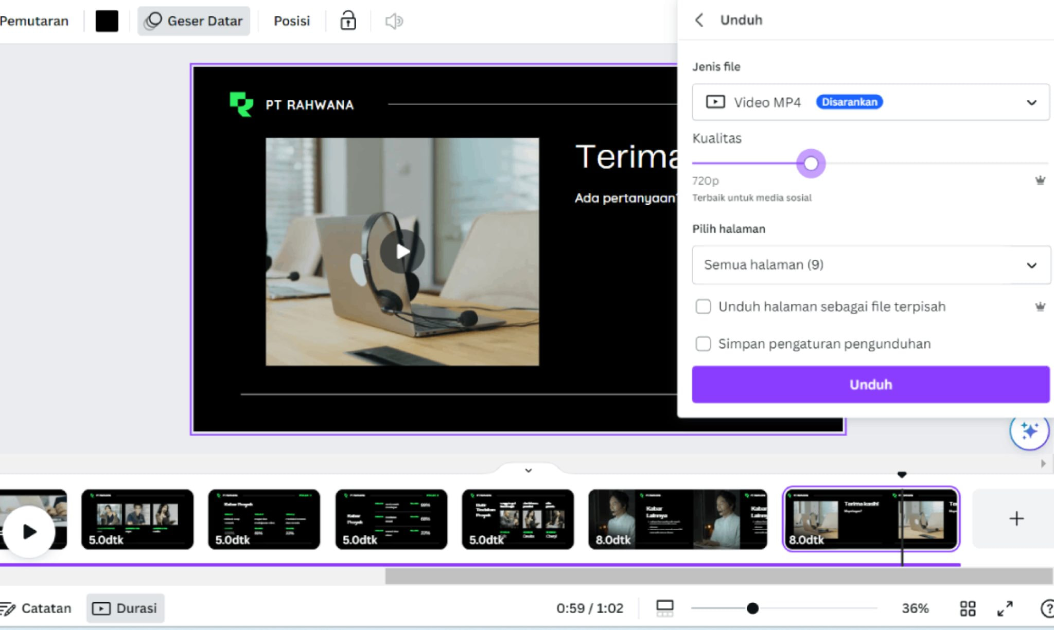 Kompres Video Online, Kurangi Ukuran File Video - Canva