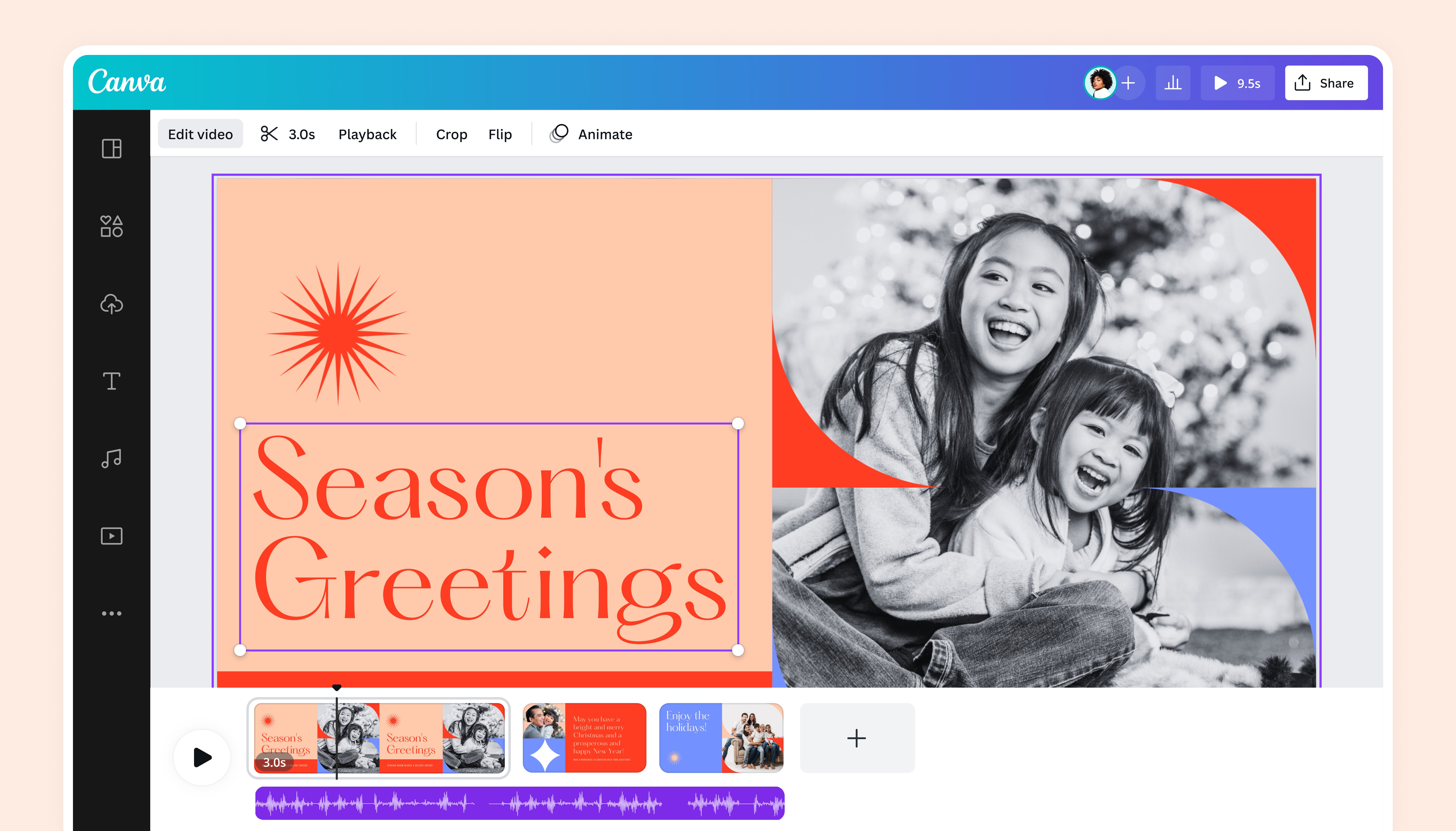 Vídeo navideño online y Gratis | Canva