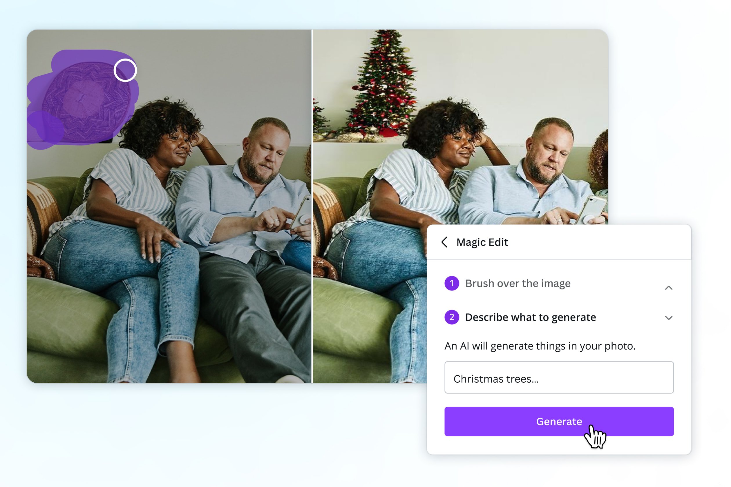 Borrador mágico: Limpia fotos online con un clic | Canva