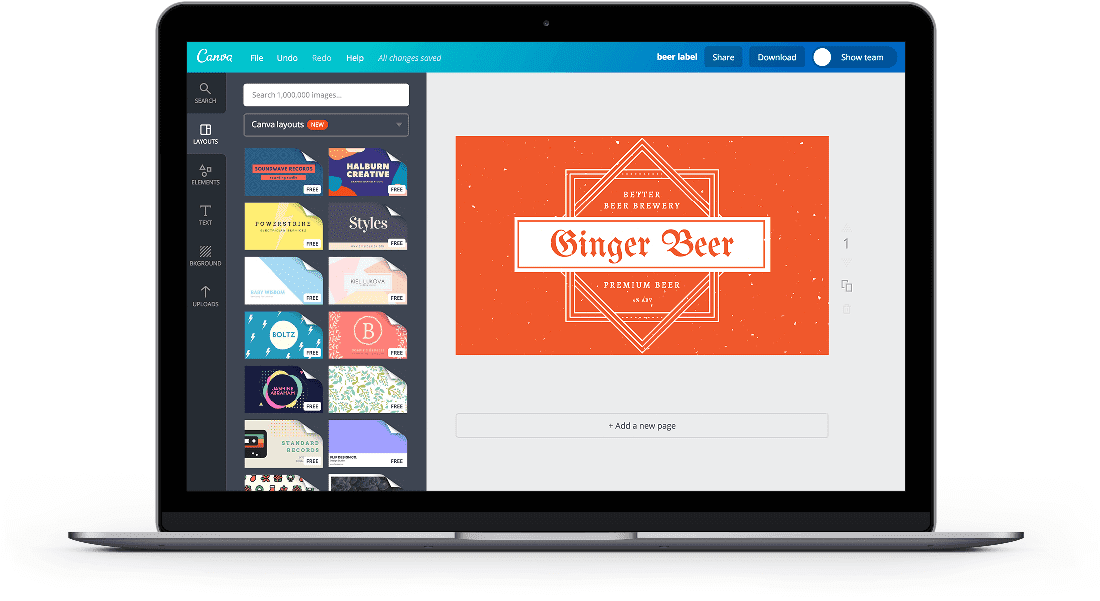 Criar rótulos de cerveja personalizados online - Canva