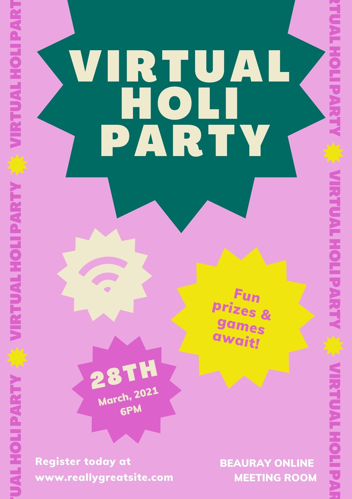 Make Beautiful Holi Posters Online (Free!) With Canva