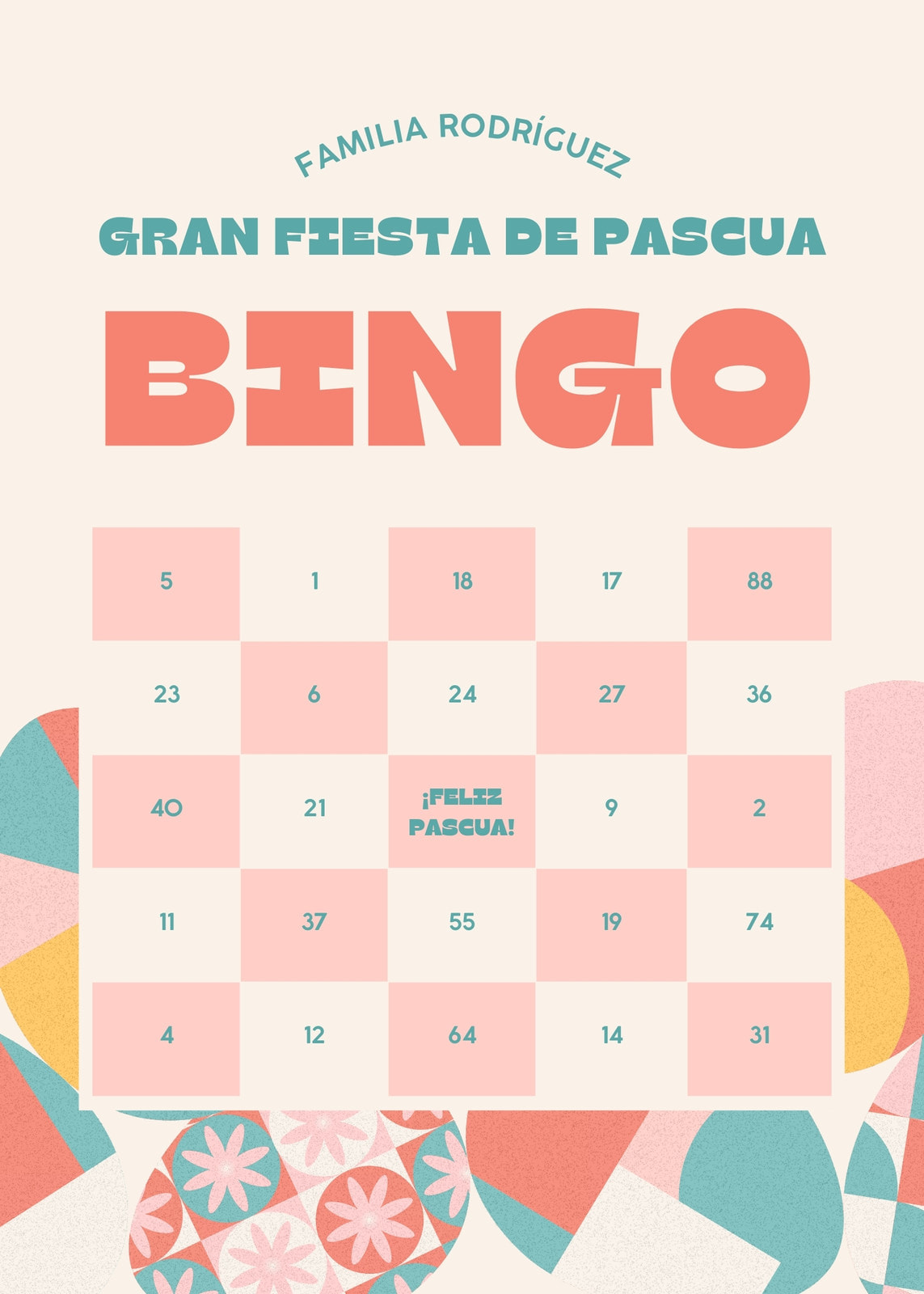 Bingo Para Imprimir: Crea Cartones de Bingo para imprimir | Canva