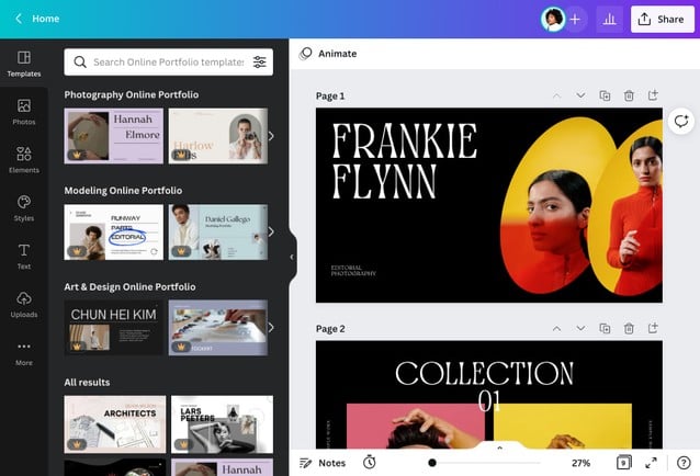 Imprimir Modelo De Portfolio 111 Plantillas Sin Costo De A4 Portfolio