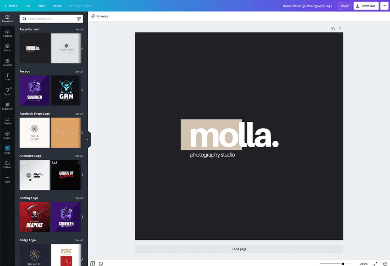 Crear logos modernos en línea gratis | Canva