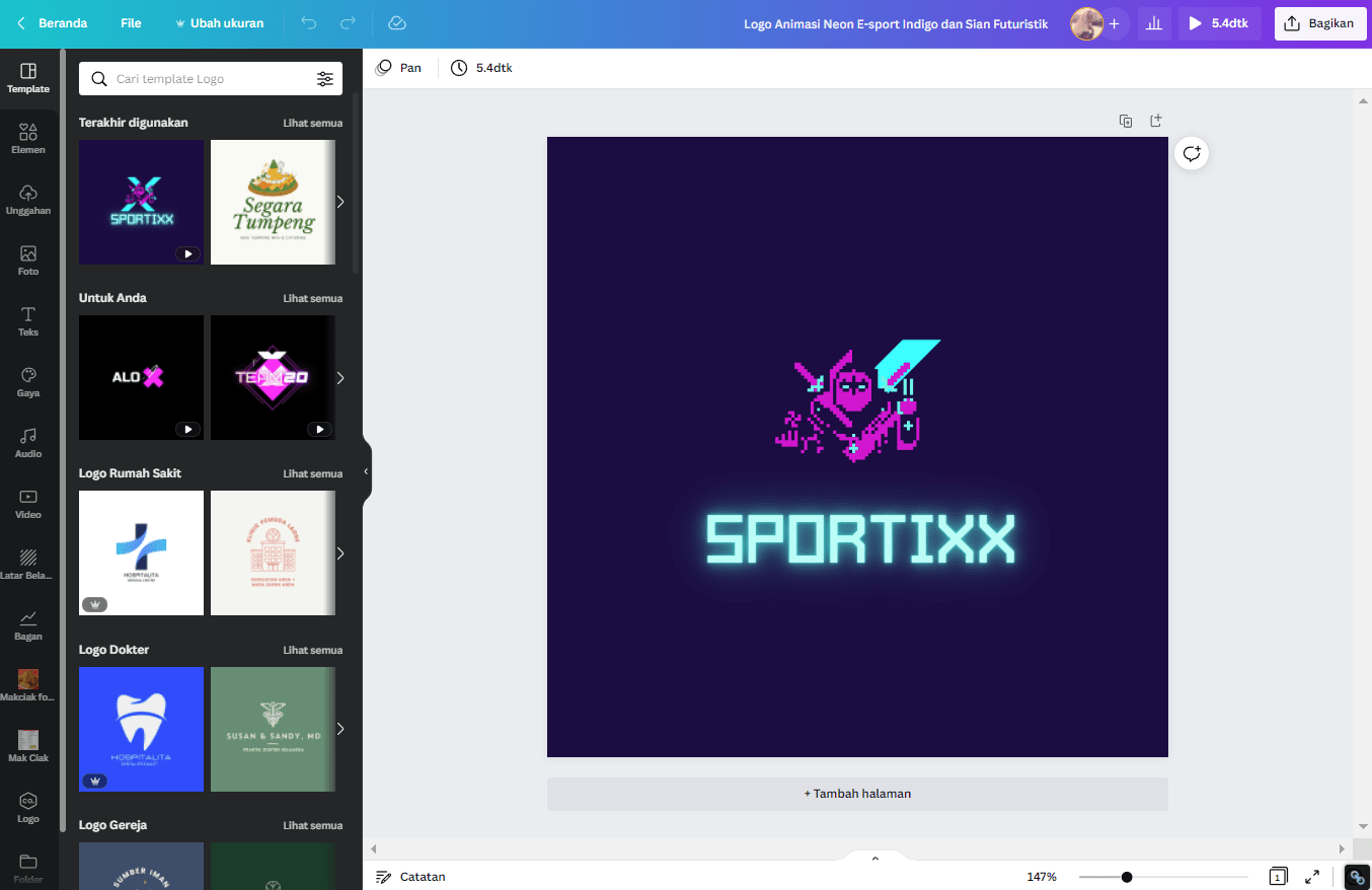 Pembuat Logo Animasi Gratis: Buat Animasi Logo Keren - Canva