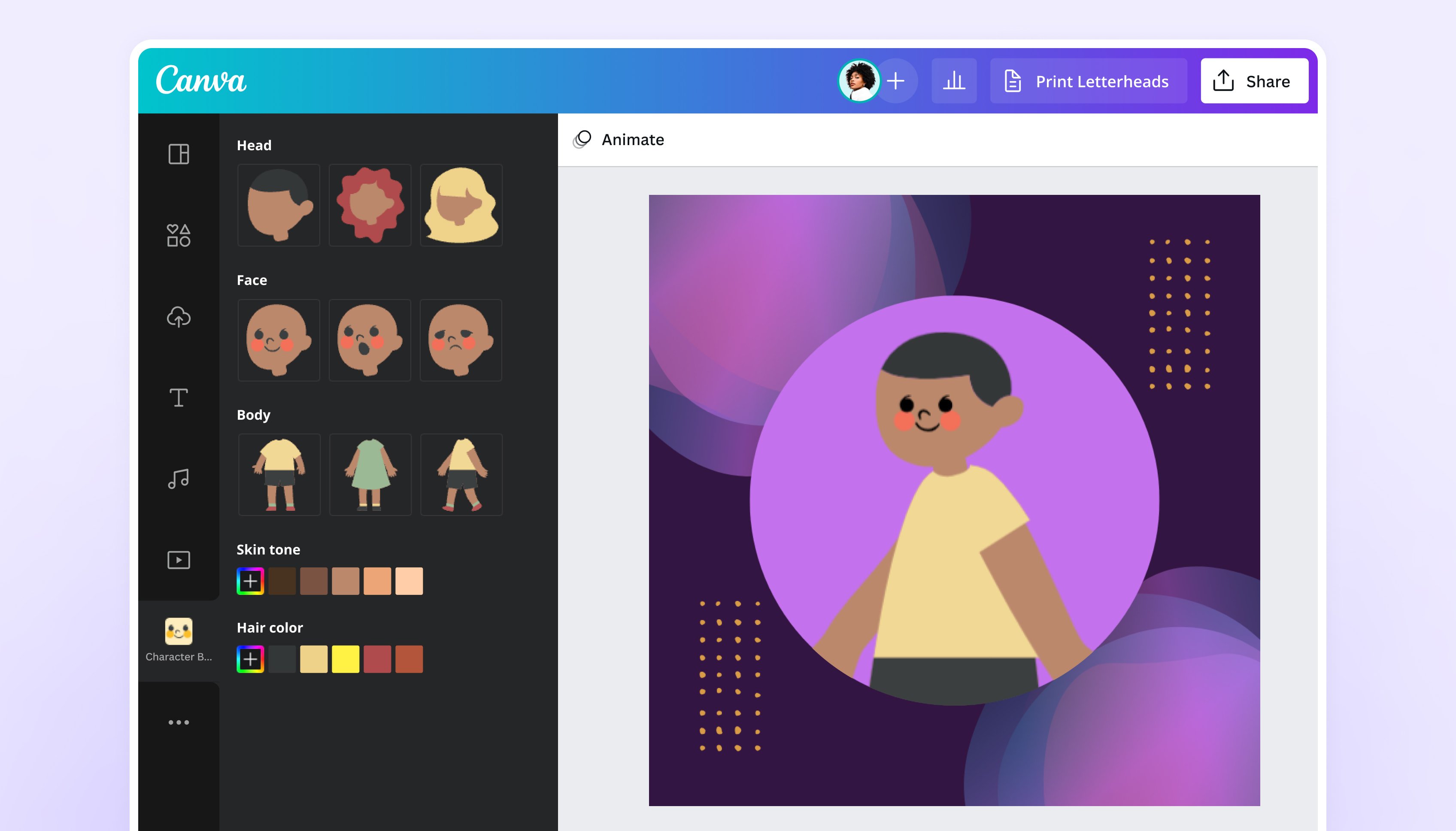 เครื่องมือ Avatar maker ฟรี สำหรับสร้าง Avatar บนโลกออนไลน์ | Canva