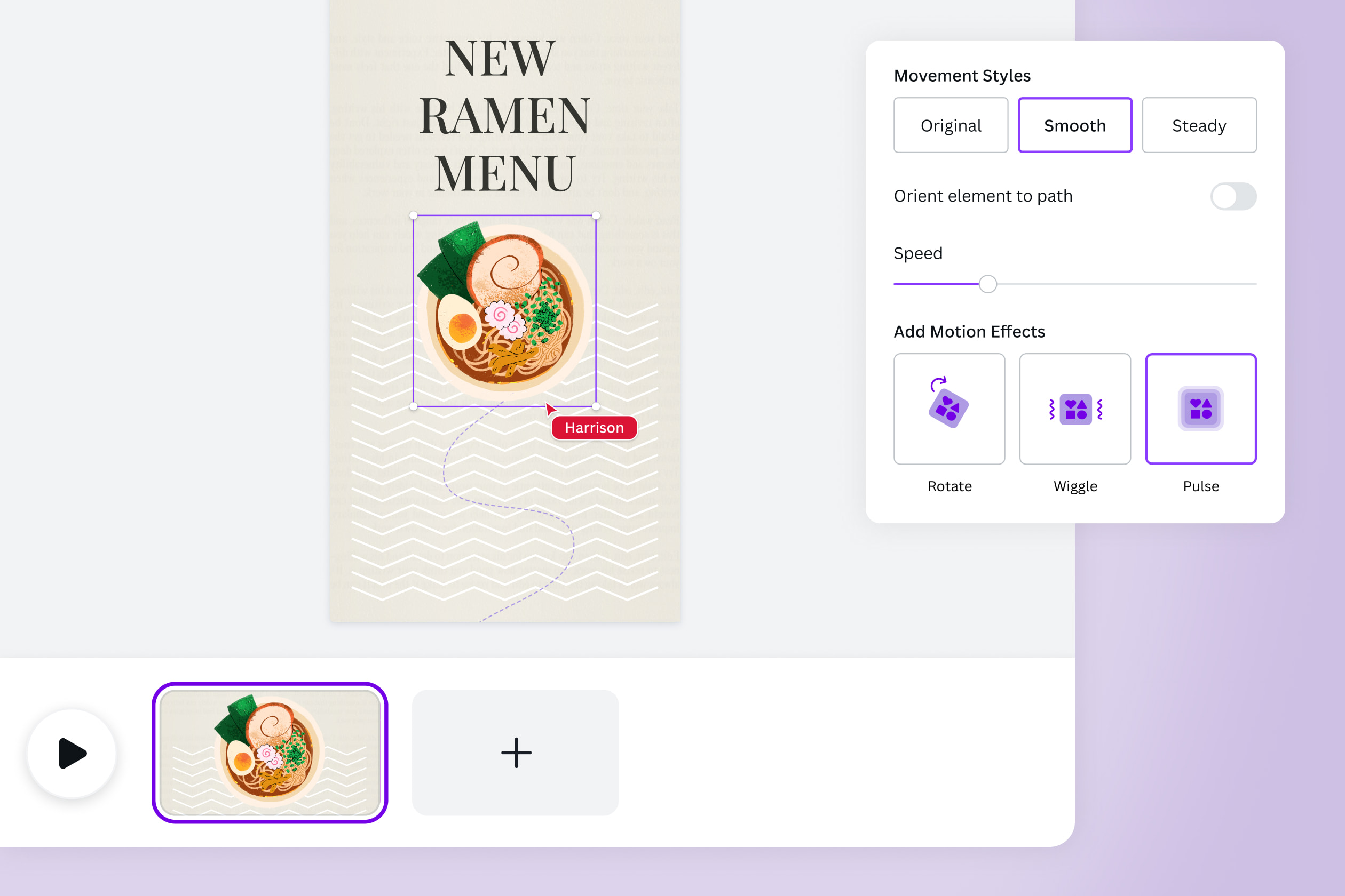 Bewegingspad: maak animatie voor bewegingspaden | Canva