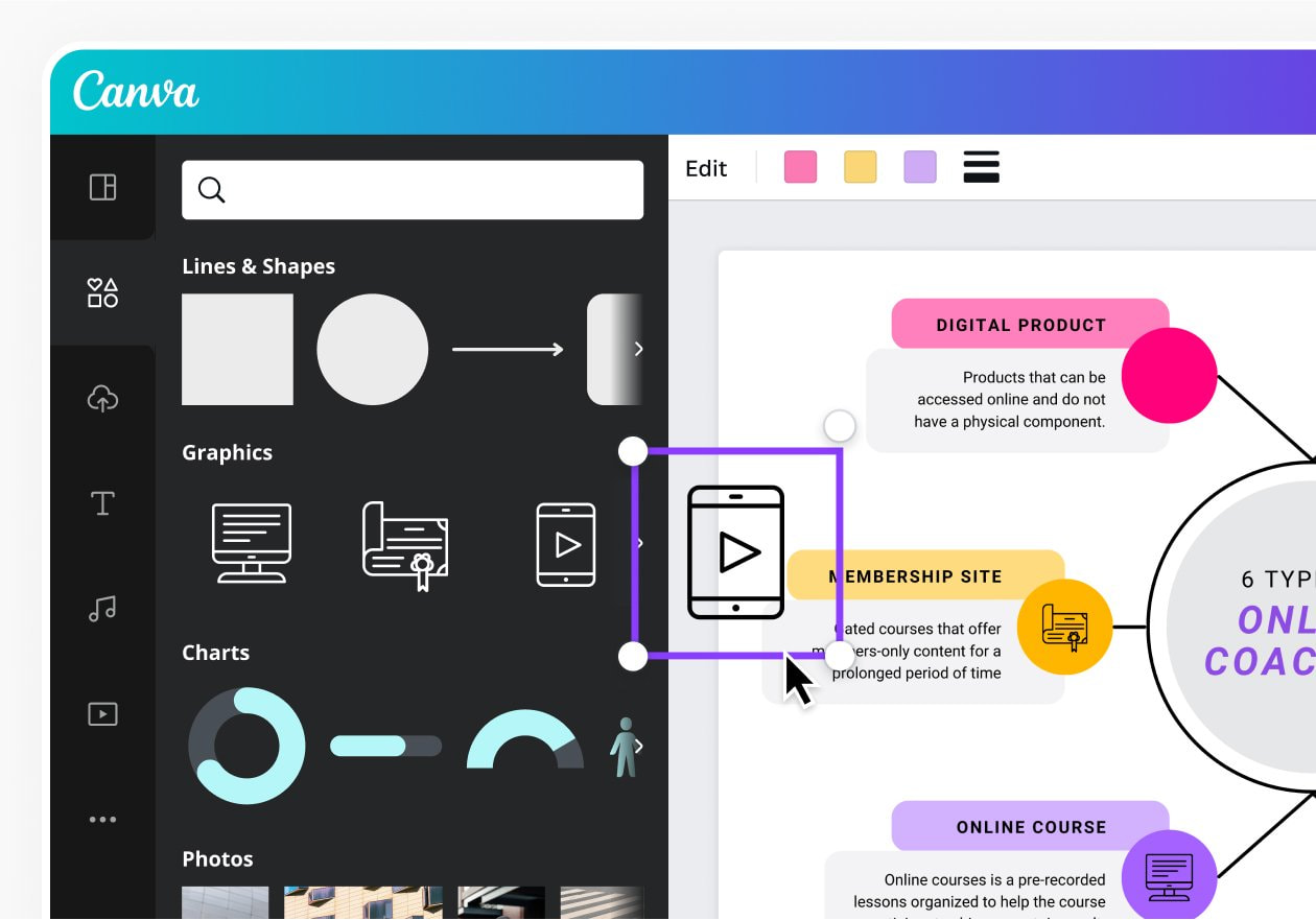 Online spin diagrammen maken | Canva