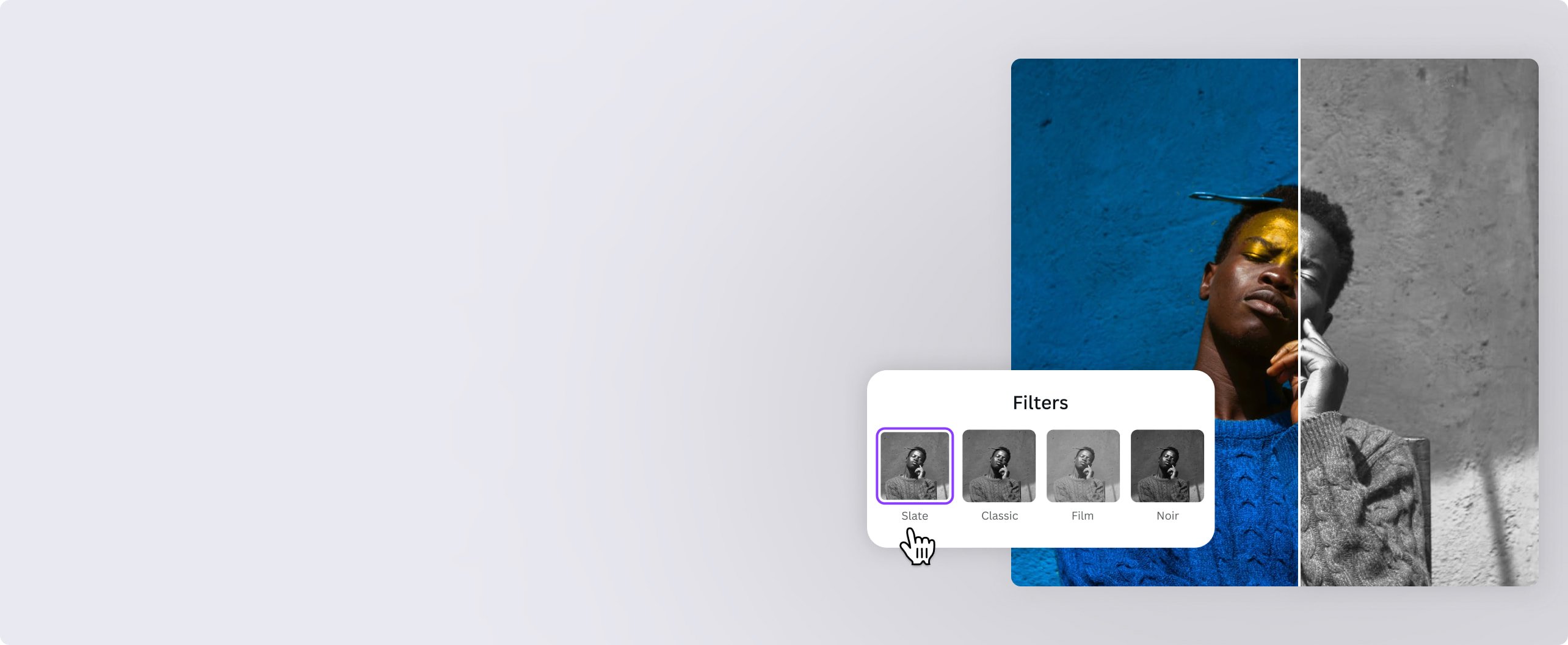 Passer une image en niveaux de gris en ligne gratuitement | Canva