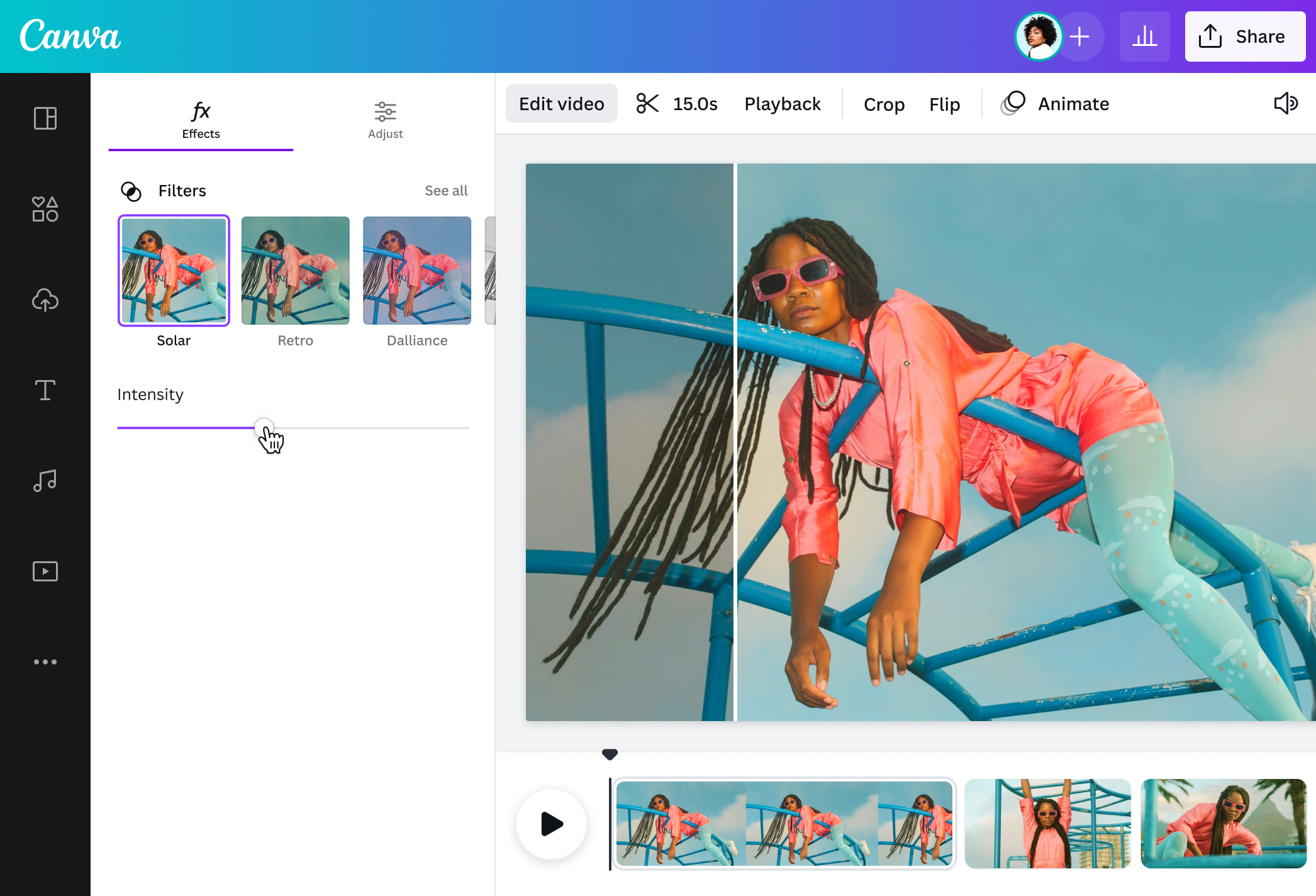 Filtros de vídeo: Añade filtros a vídeos online gratis | Canva