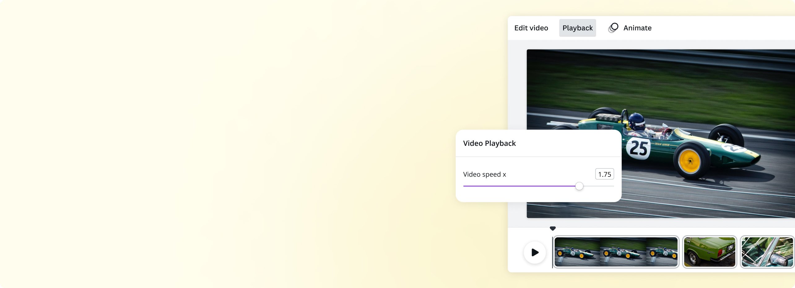 Acelera os vídeos online gratuitamente | Canva
