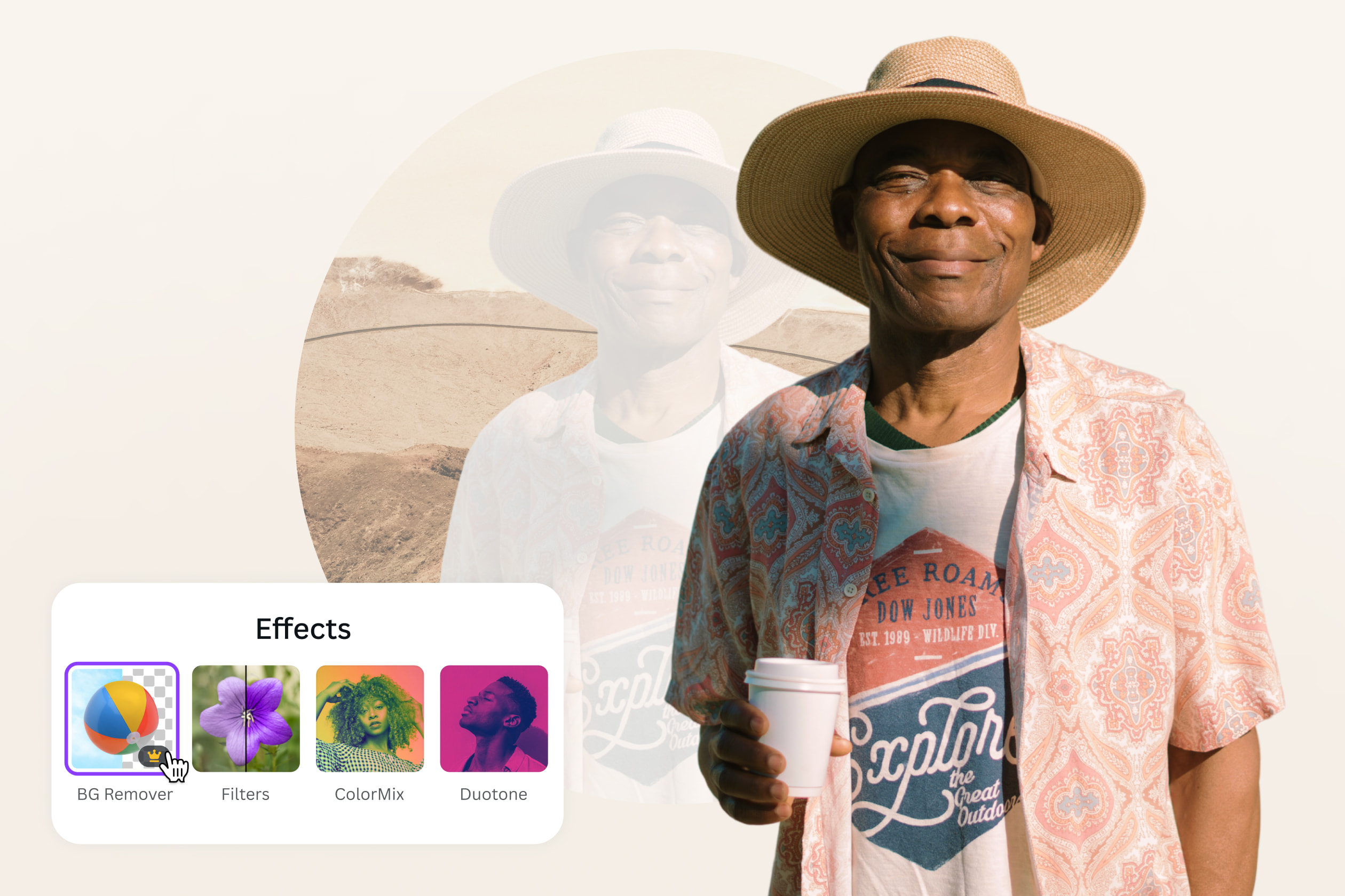 Crop Foto Lingkaran Gratis: Pangkas & edit foto | Canva