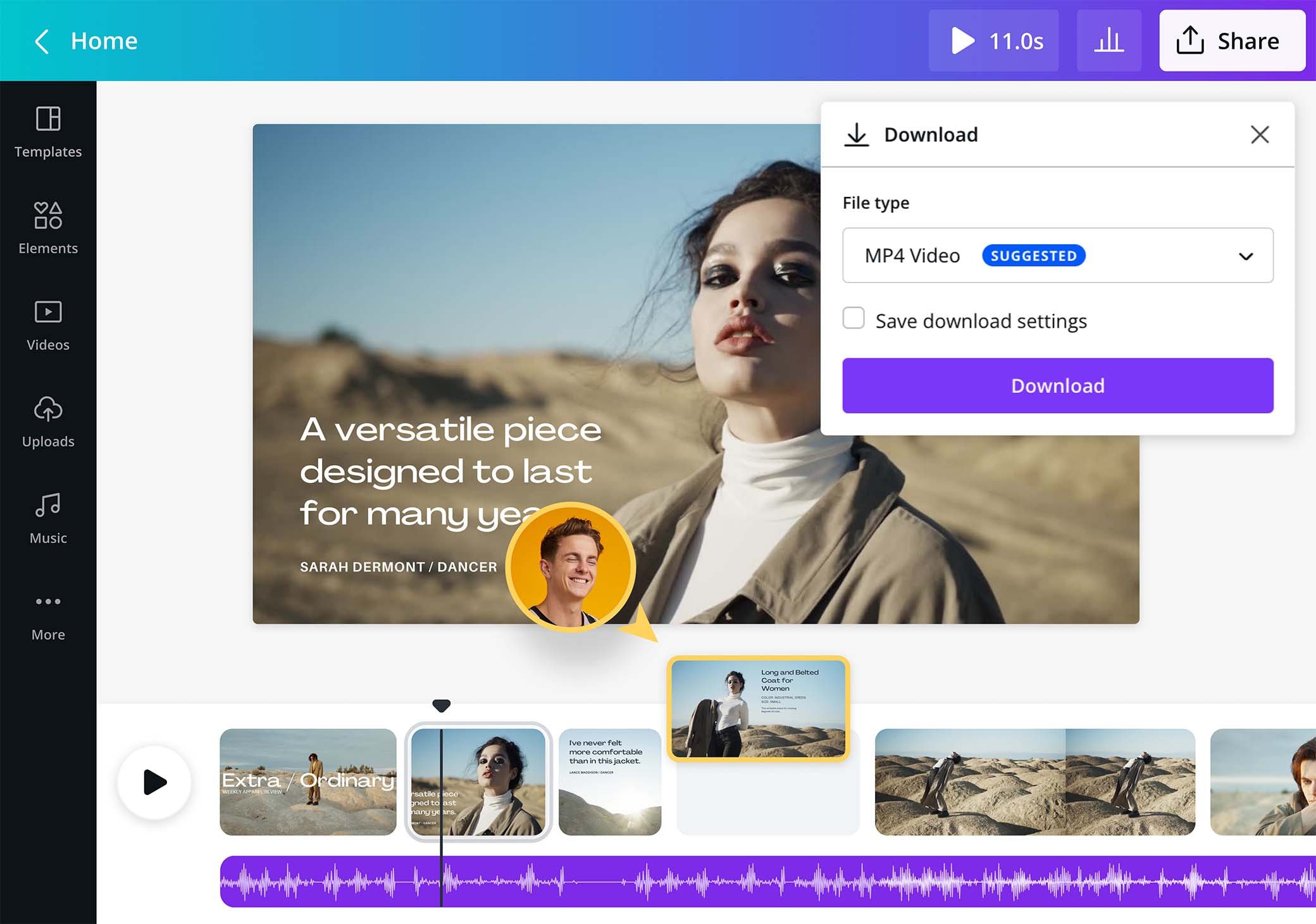 Video cutter: taglia video online gratis e riduci la durata | Canva