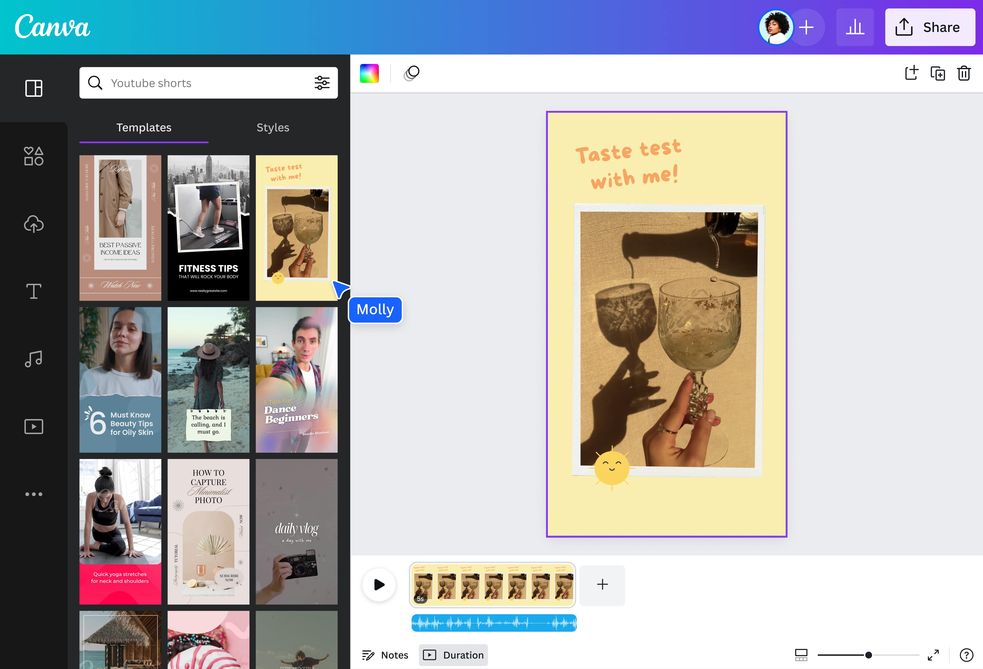 Membuat Video Pendek Gratis: Buat Klip Pendek Youtube | Canva