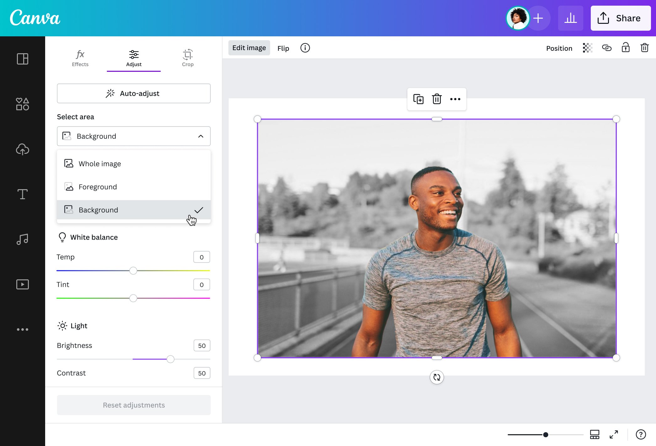 Cambiar el color de fondo de una imagen gratis | Canva