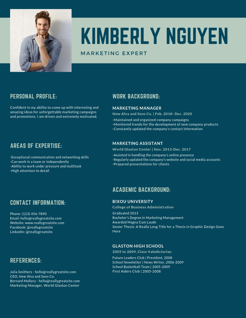 Resume Background Image Modern Blue Resume Background Template Vector Image By C Yudipc Vector 