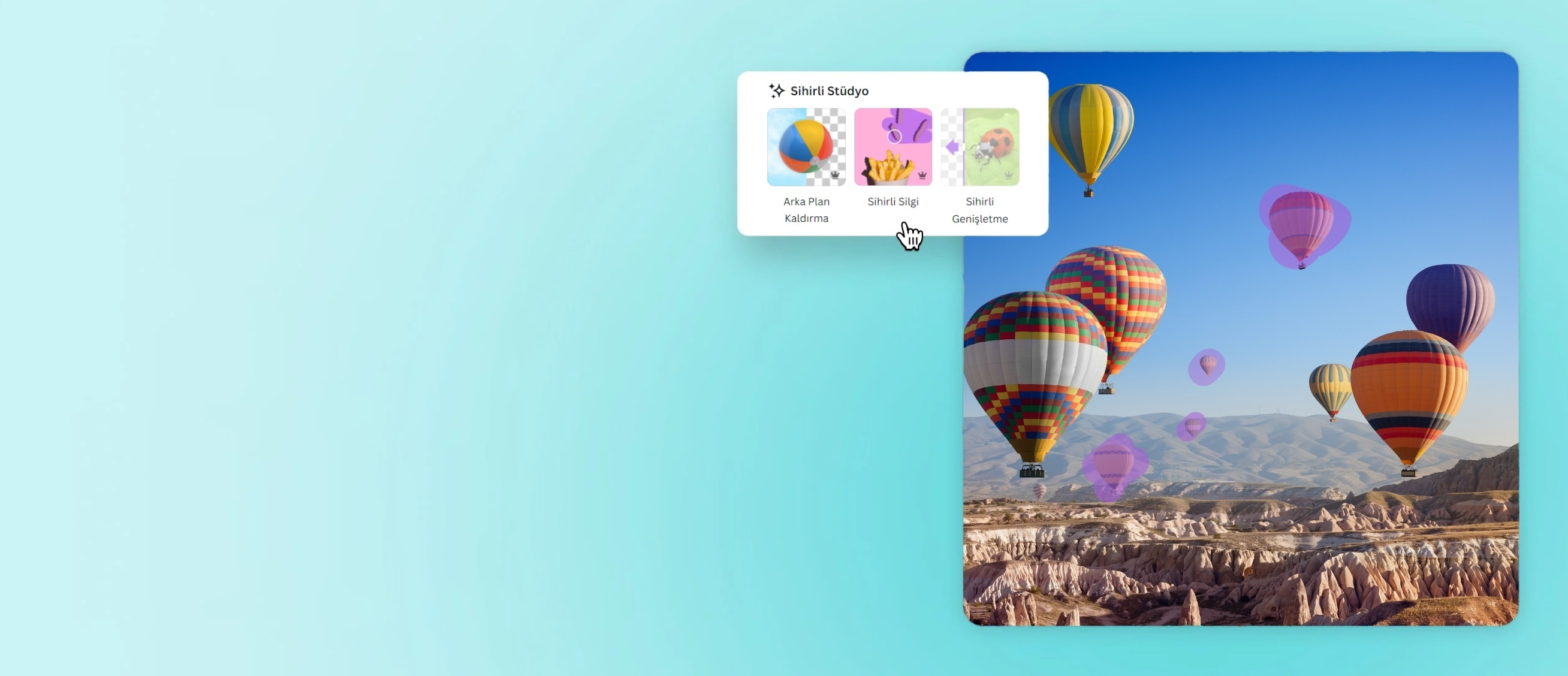 Fotoğraftan nesne silme aracı: Sihirli Silgi | Canva