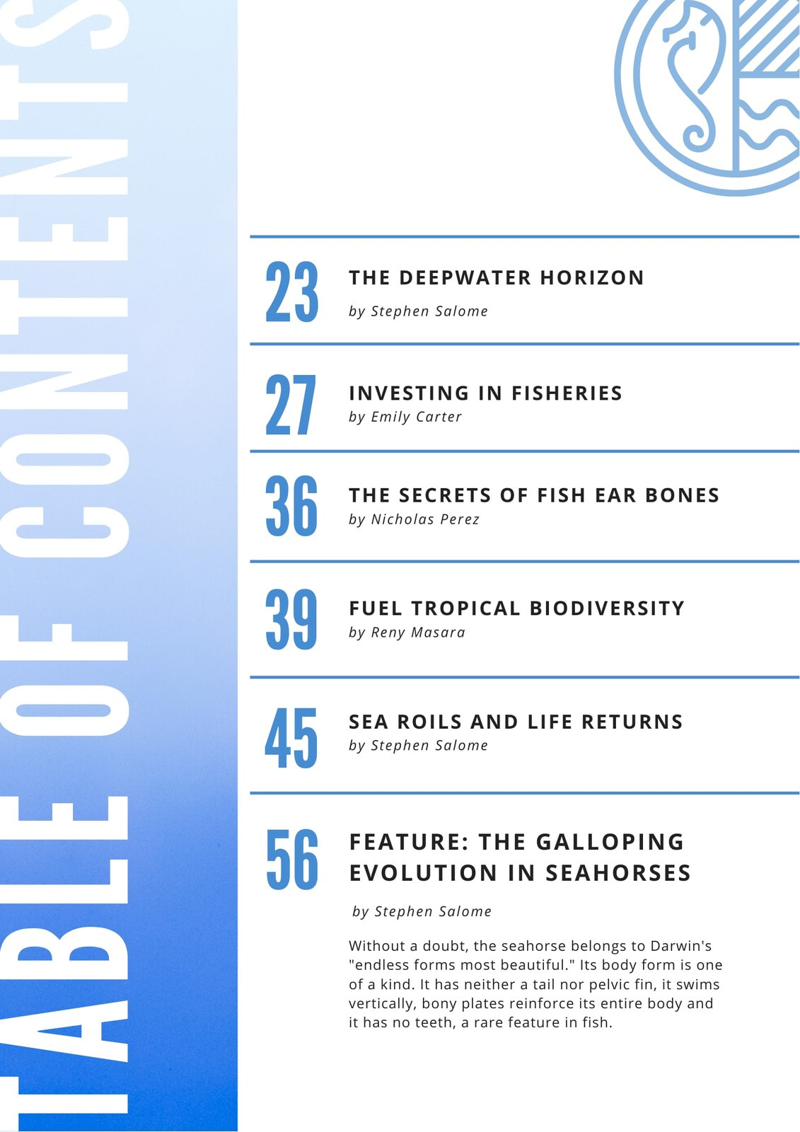 Table of Contents Maker - Create a Table of Contents | Canva