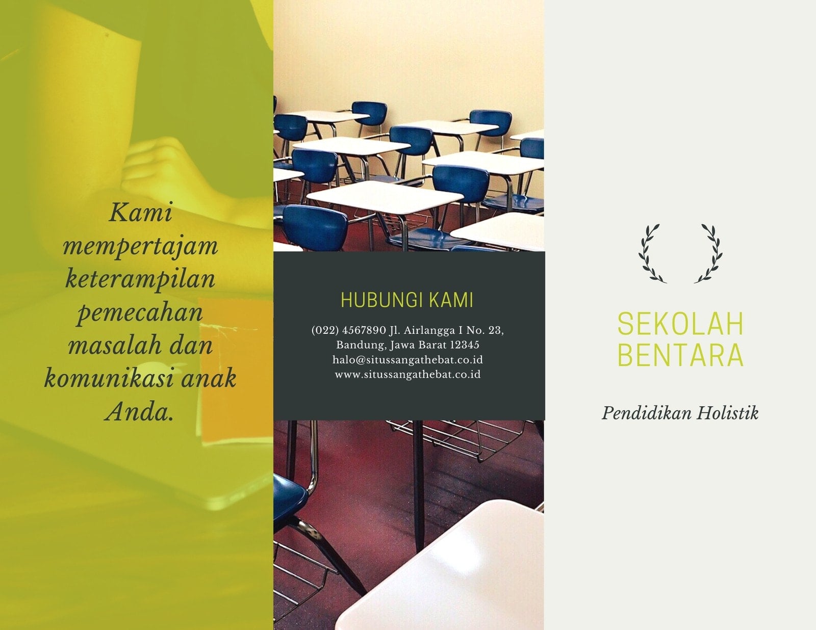 Gratis Unduh Desain Brosur Sekolah tahun Ajaran 2024 - Canva
