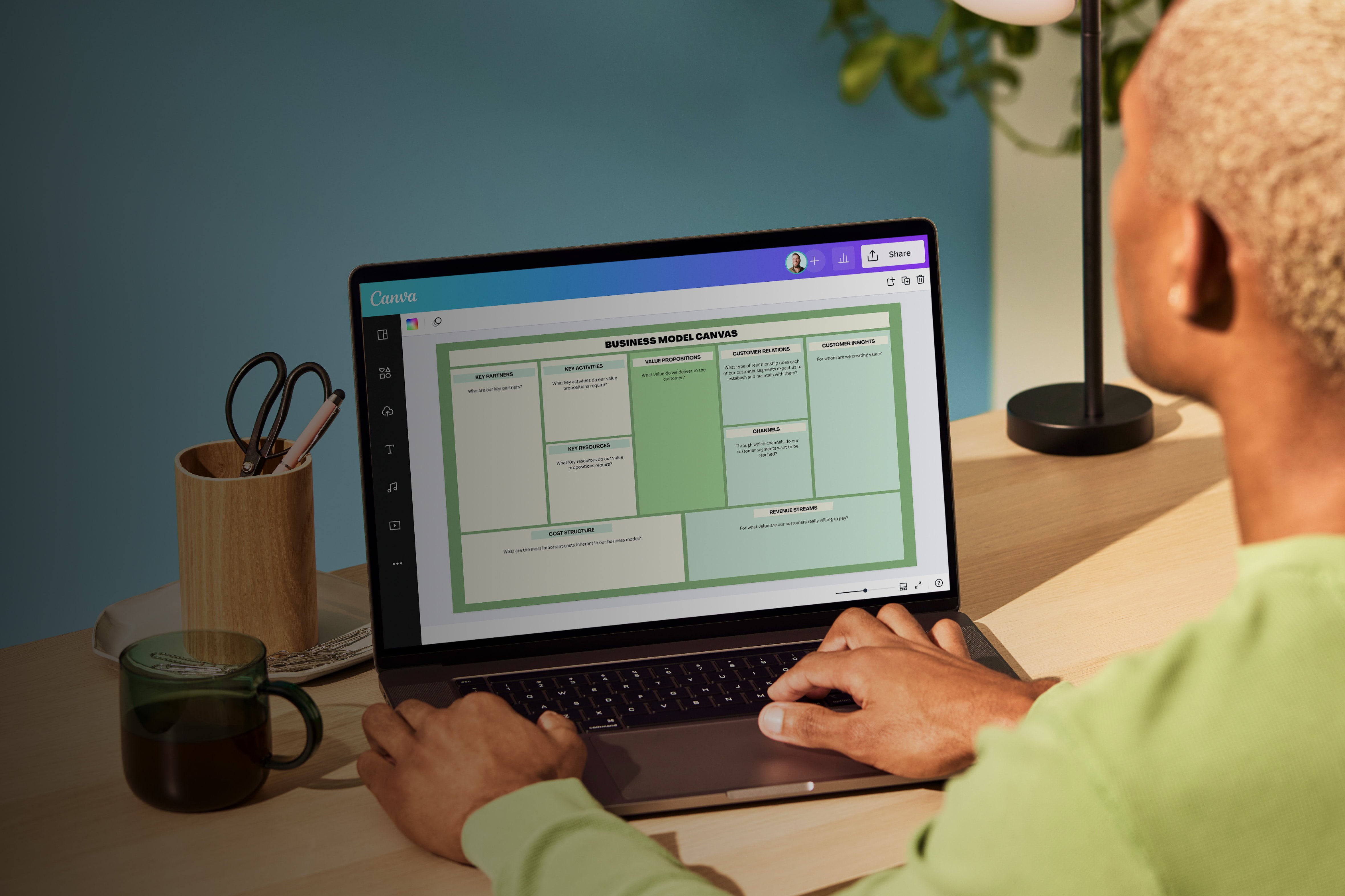 Cria um Business Model Canvas Online | Canva