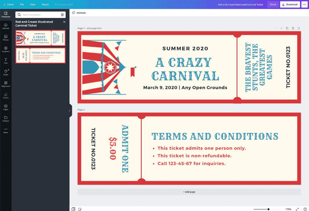 Maak online toegangskaarten voor evenementen - Gratis ticketmaker voor ...