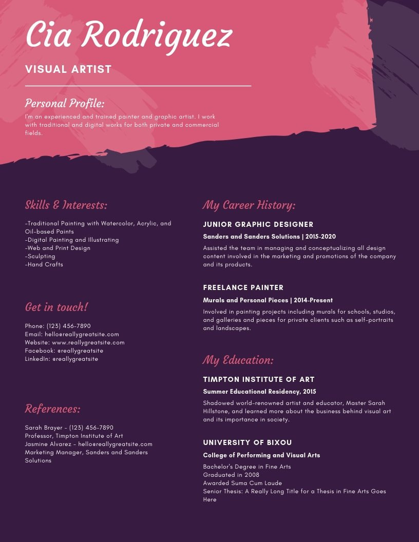 Emphasize career highlights on your resume by using color strategically