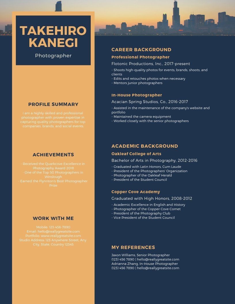 Colorful Resume