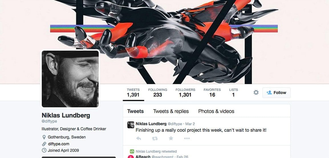 Beautiful Twitter banners