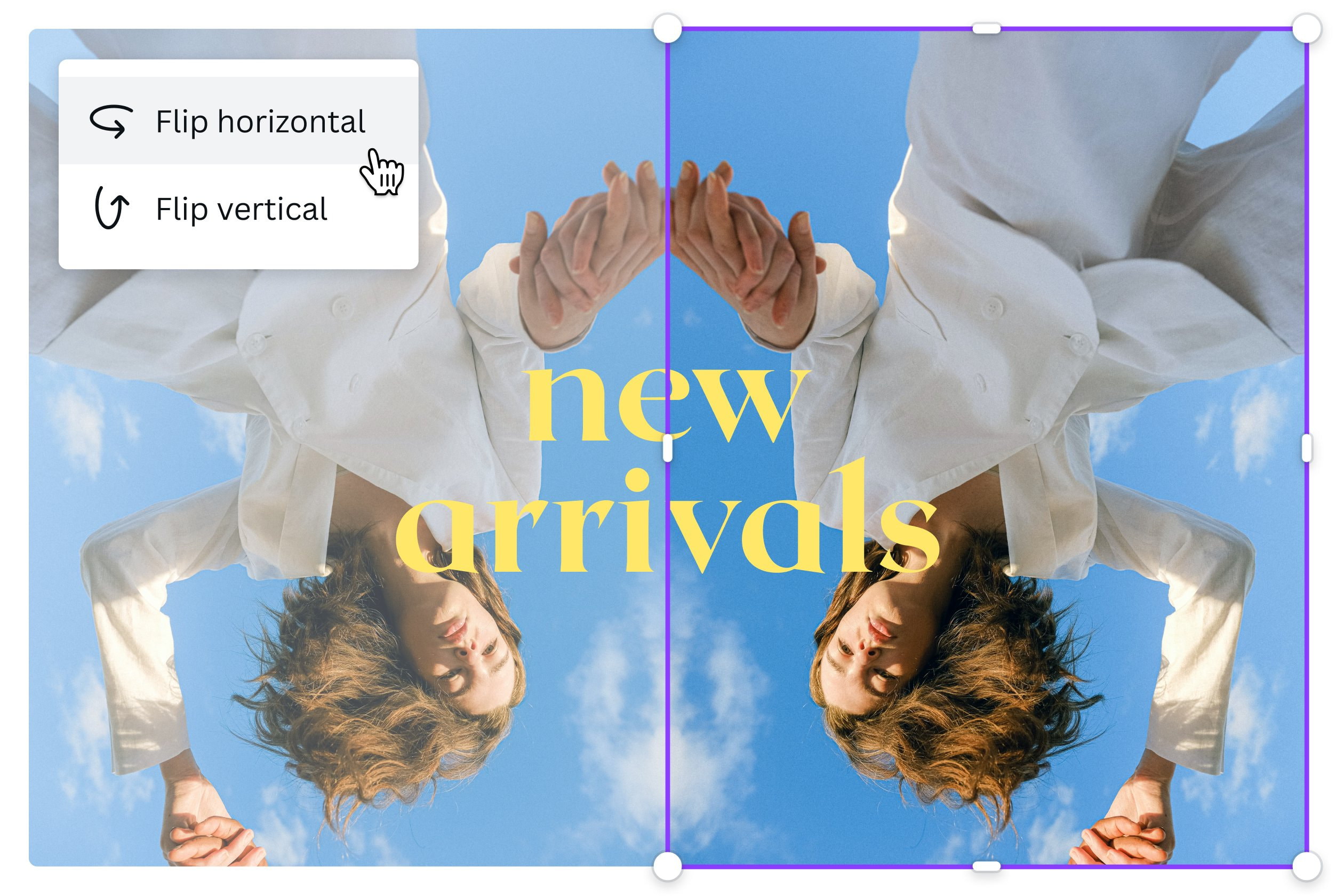 Herramienta para voltear imágenes en línea y gratis | Canva