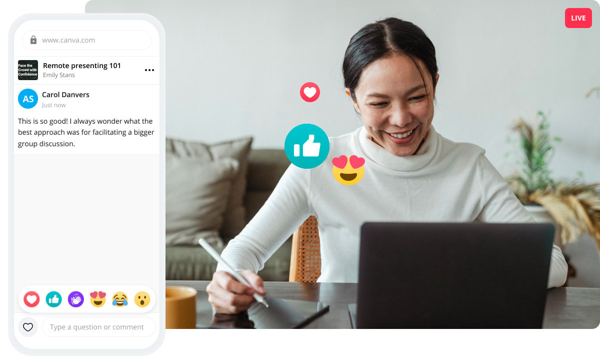 Interactive presentations: Collect questions and reactions as you ...