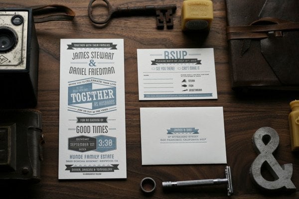 A showcase of 50 beautifully designed print invitations to inspire you