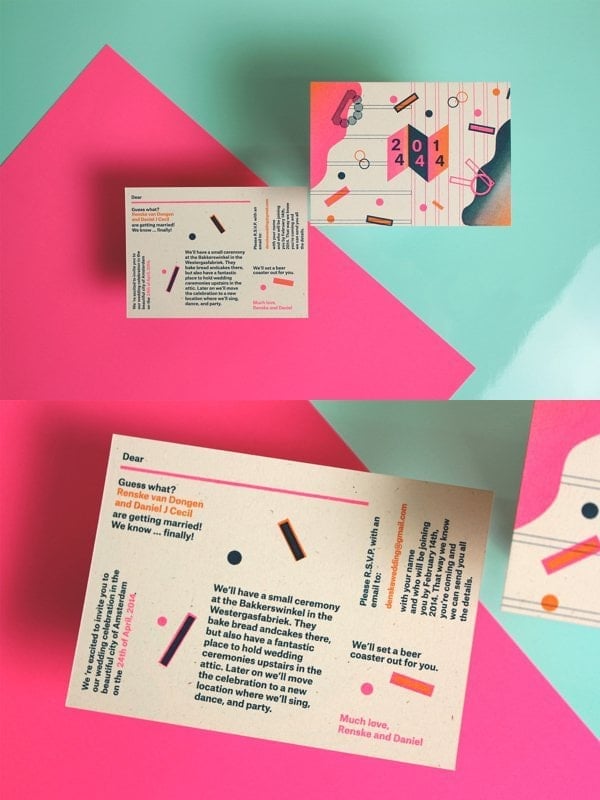 A showcase of 50 beautifully designed print invitations to inspire you