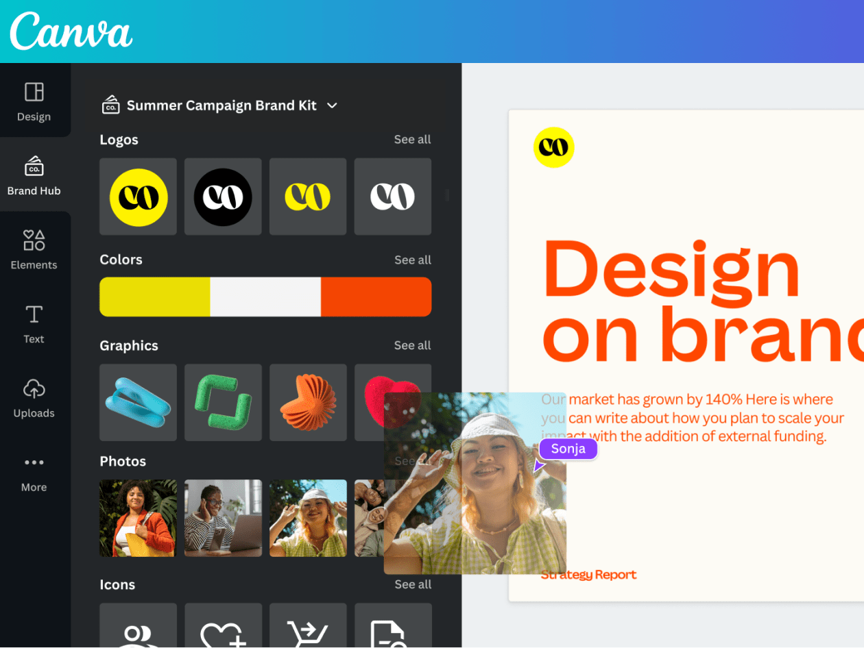 Services professionnels de Canva
