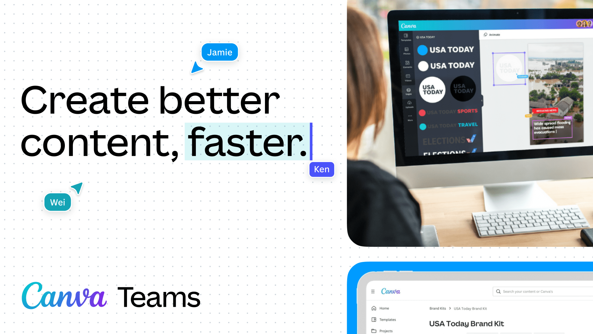Content creation tools to help you design faster | Canva Teams