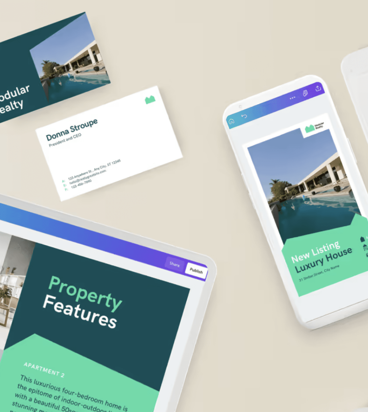 부동산 중개인을 위한 마케팅 자료 및 도구 | Canva