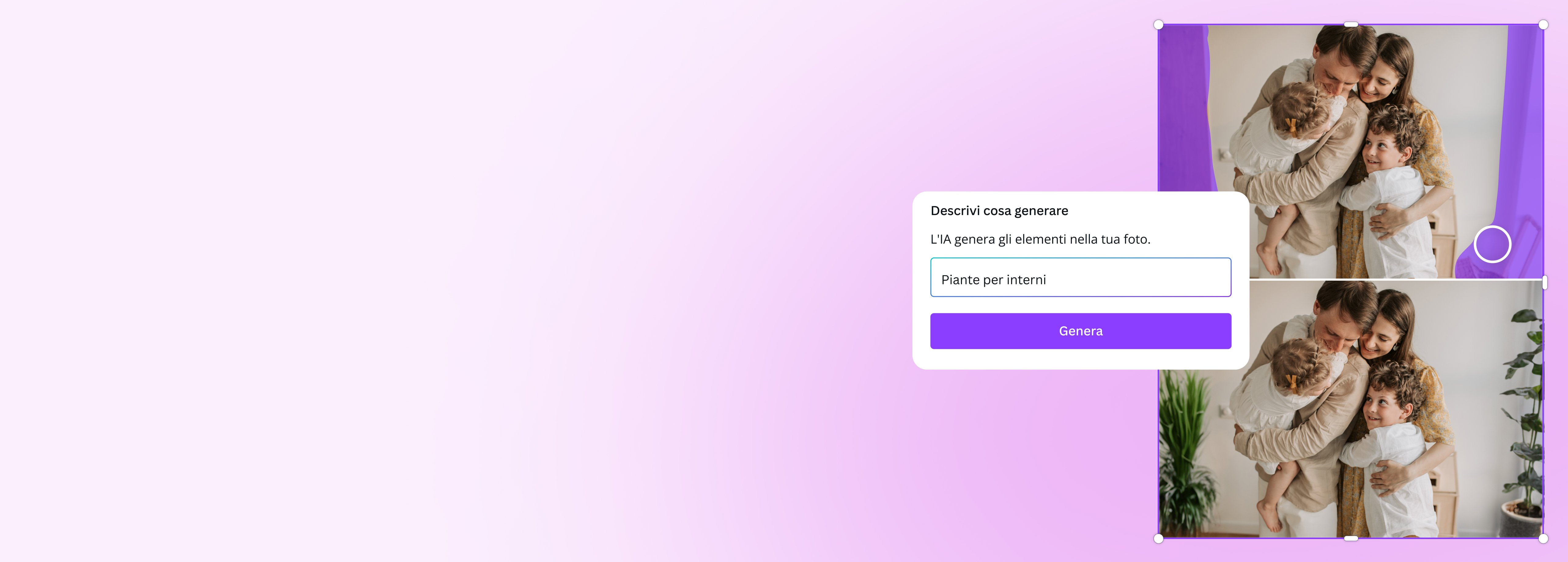 Editor Foto AI: modifica foto con intelligenza artificiale | Canva