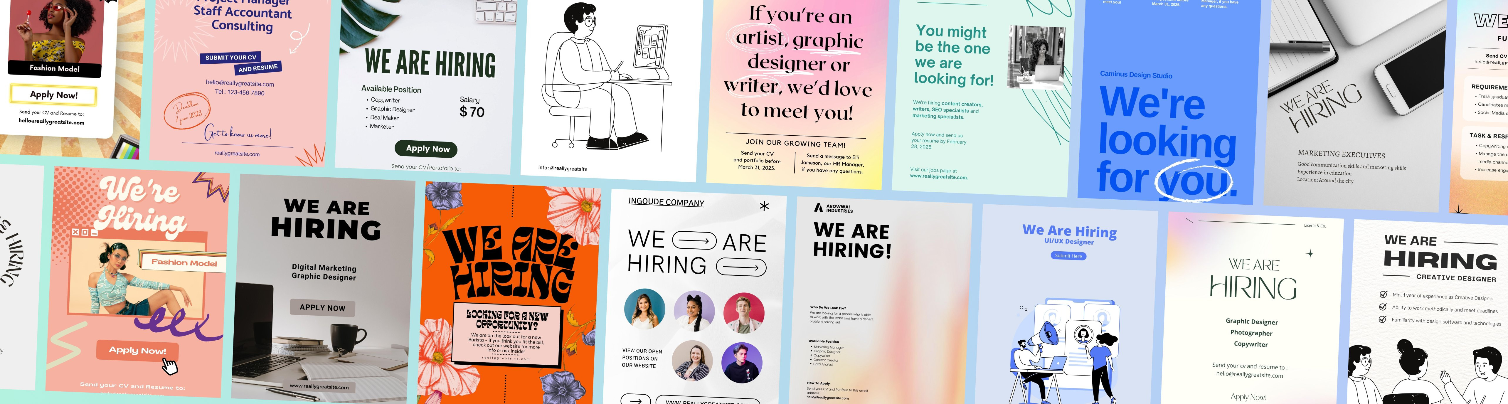 Wanted poste e locandine cercasi personale personalizzati | Canva