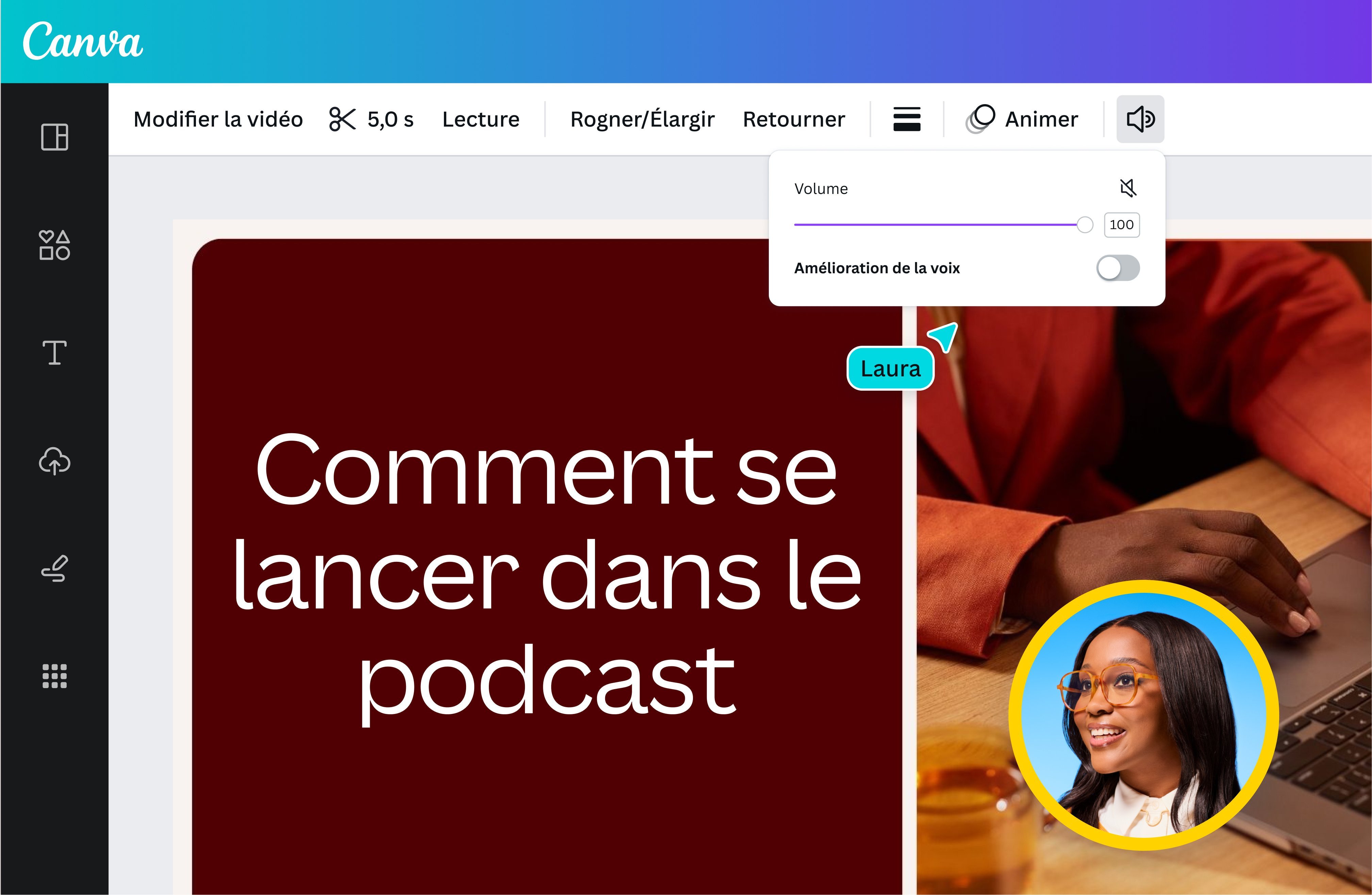 Améliorer le son d’une vidéo avec l’IA pour un audio parfait | Canva
