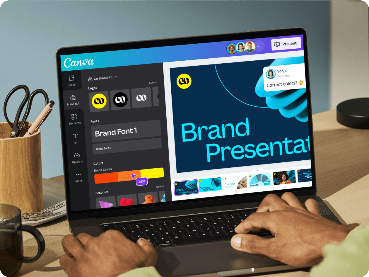 Create custom brand templates | Canva Premium features
