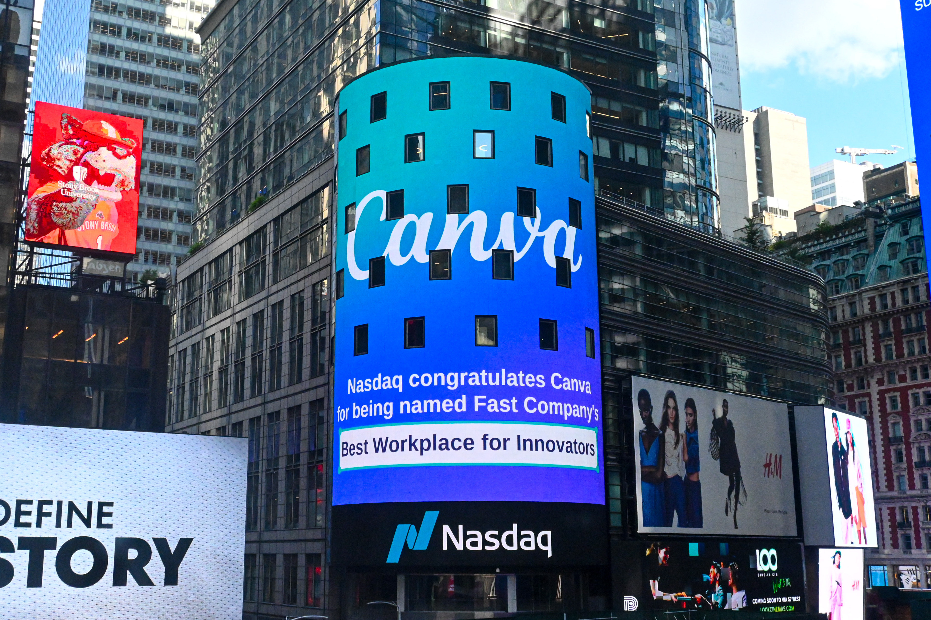 Canva named #1 Best Workplace for Innovators by Fast Company